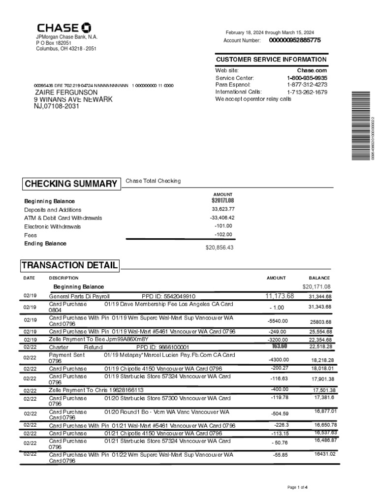 Statement | PDF | Overdraft | Debit Card