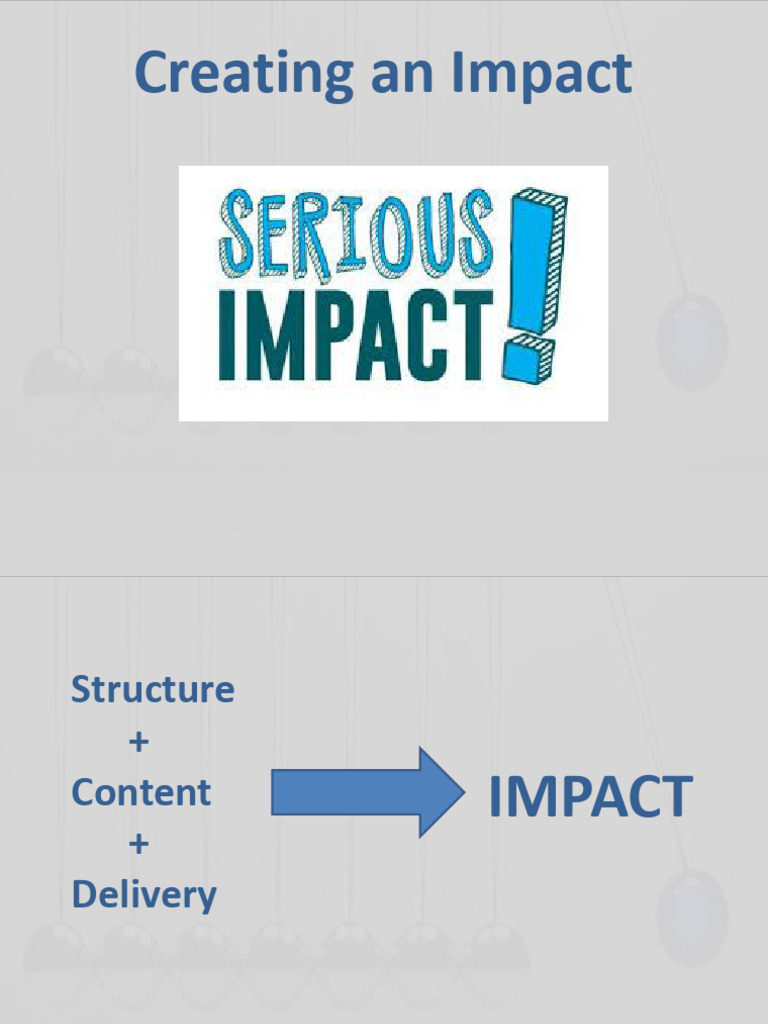 How To Create An Impact | PDF