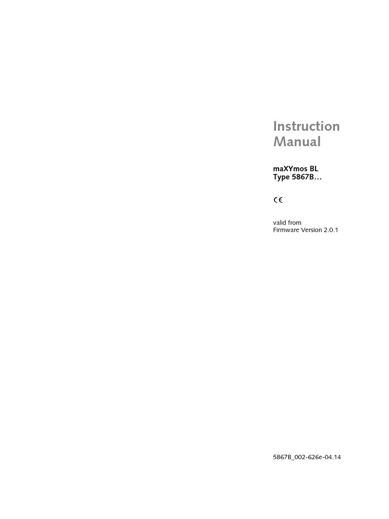 Kistler Monitor MaXYmos BL 5867A Manual | PDF | Programmable Logic ...