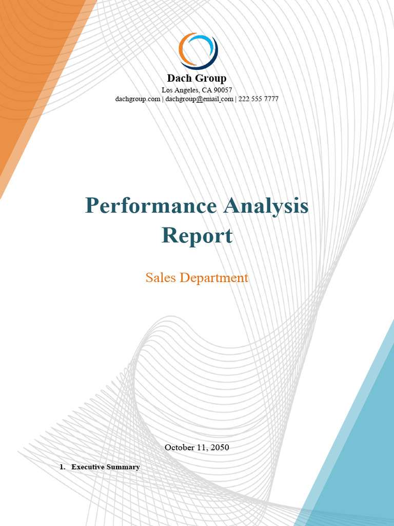 Report Cover Template | PDF | Sales | Data