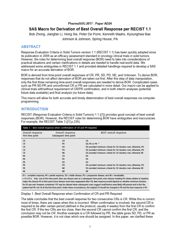 PharmaSUG 2017 AD24 | PDF | Sas (Software) | Computing
