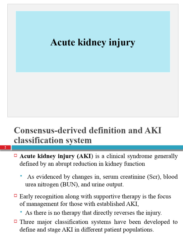 1.1 Aki | PDF | Chronic Kidney Disease | Kidney