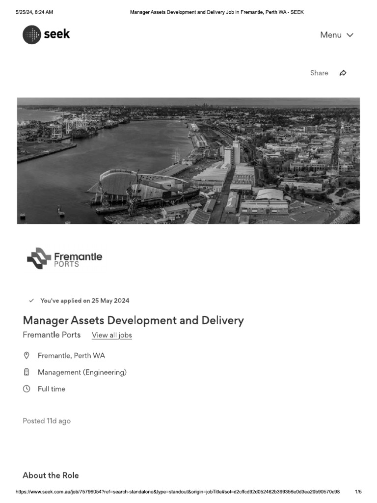 Fremantle Ports - Manager | PDF