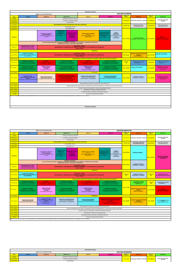 Cronograma Cuarta Semana Del 22 Al 28 de Abril 2024 | PDF | Educación ... Cronograma Cuarta Semana Del 22 Al 28 de Abril 2024 | PDF | Educación ...