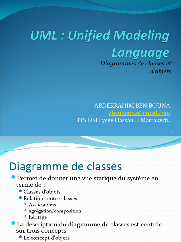 Cours UML DC | PDF | Classe (informatique) | Paradigme de programmation