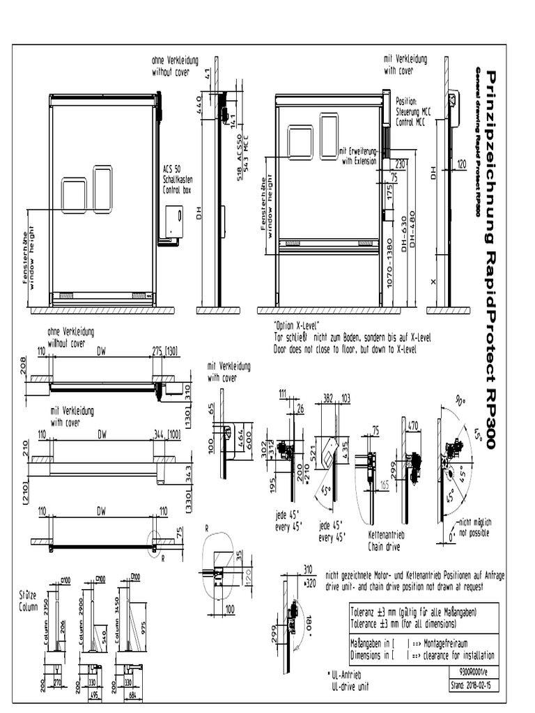 General Drawing Assa Abloy RP300 PDF | PDF