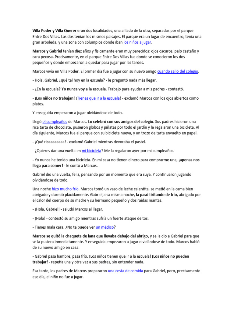 Villa Poder y Villa Querer | PDF | Cumpleaños