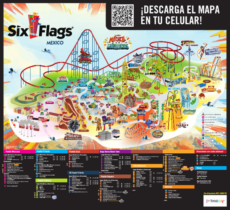 Six Flags Mexico Map | PDF