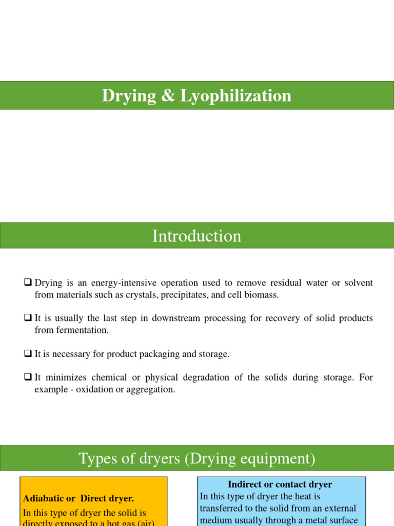 DRYING LECTURE | PDF | Humidity | Heat Transfer