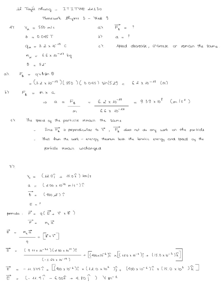 Physics 3-HW9 | PDF | Mechanical Engineering | Metrology