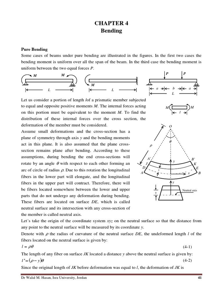 Bending Stress and Neutral Axis Analysis | PDF | Bending | Stress ...