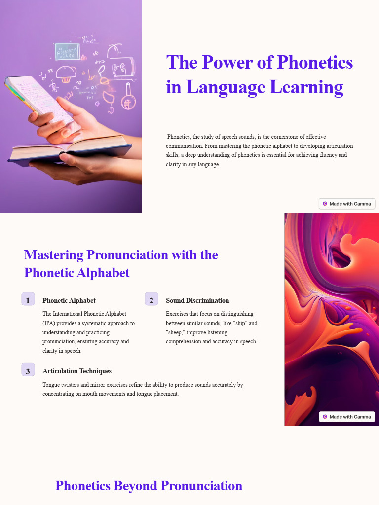 The Power of Phonetics in Language Learning | PDF