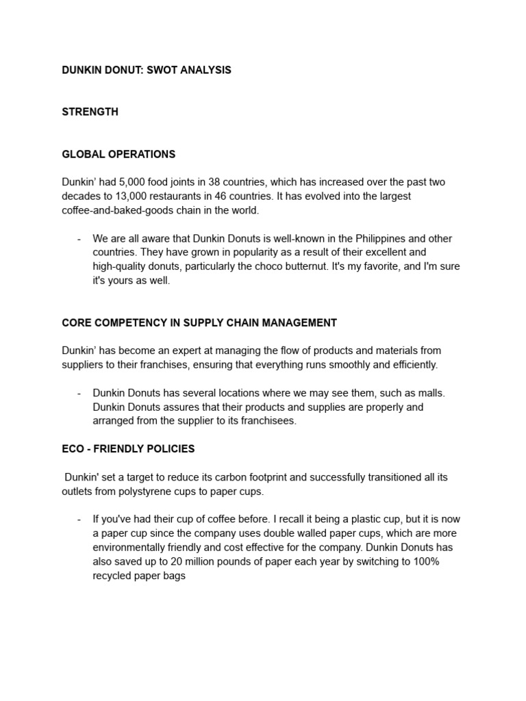 CBME 1 - SWOT Analysis Report | PDF | Brand | Franchising