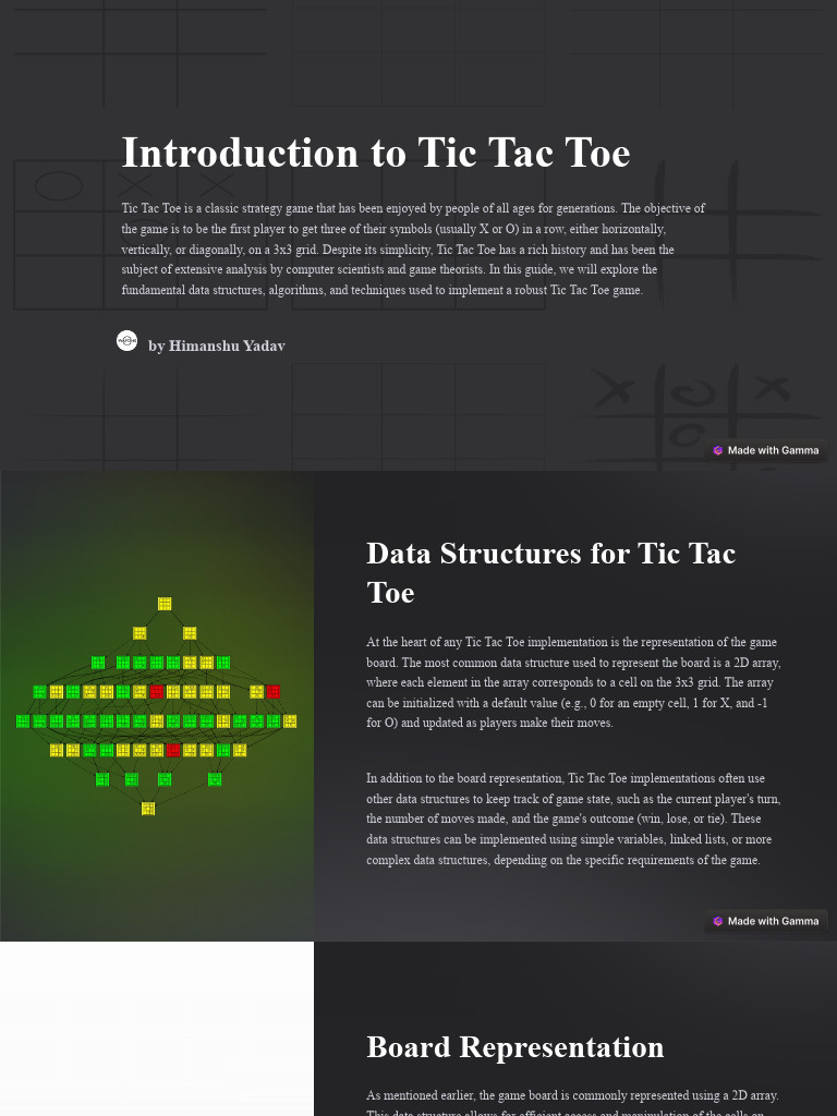 Introduction To Tic Tac Toe | PDF | Applied Mathematics | Algorithms And Data Structures