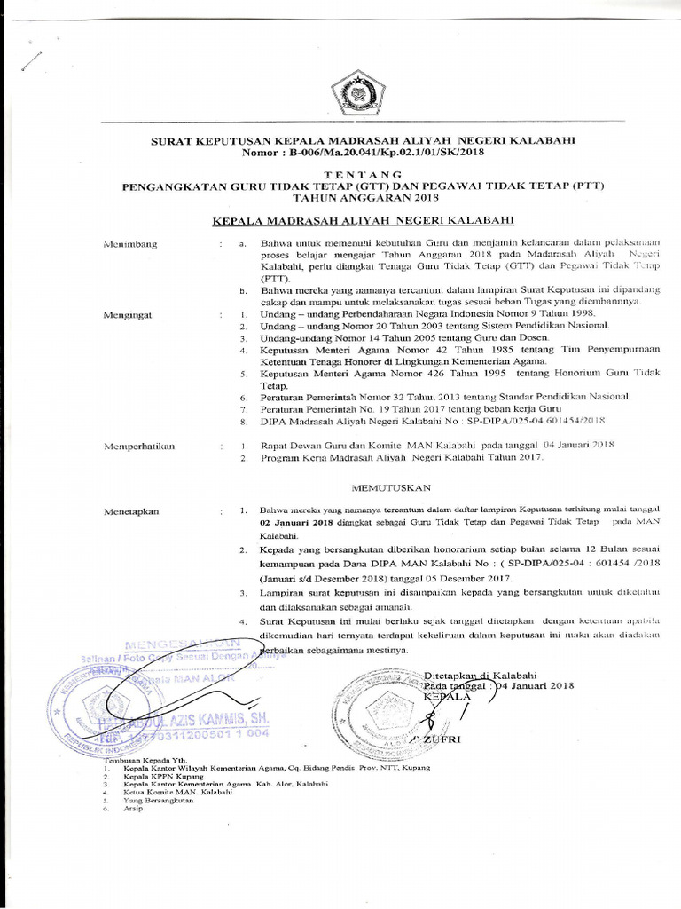 Sk 2018 Rahmad Pahlawan_0001 | PDF