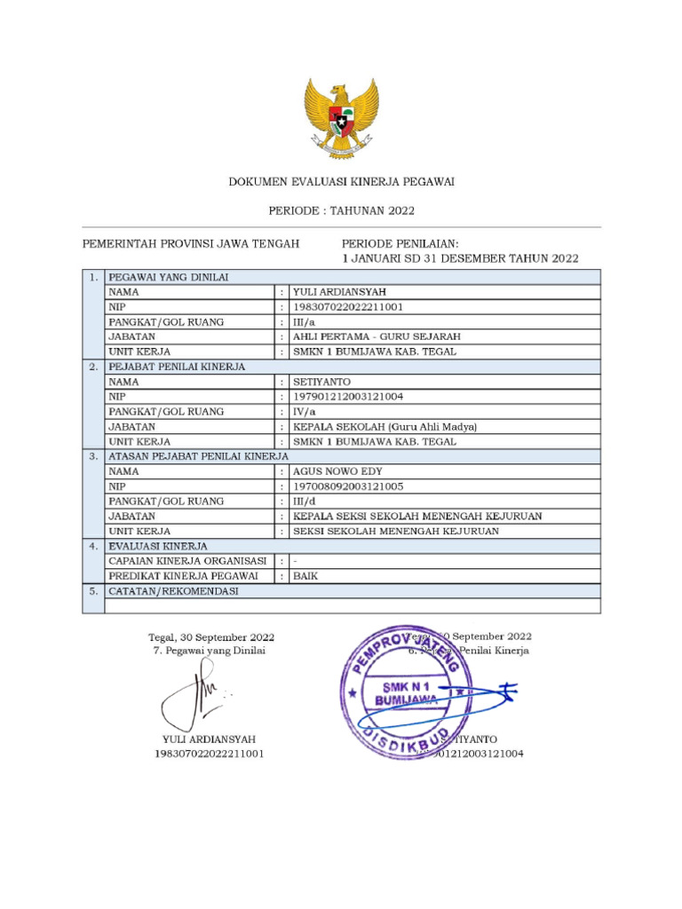SKP Tahunan 2022 | PDF