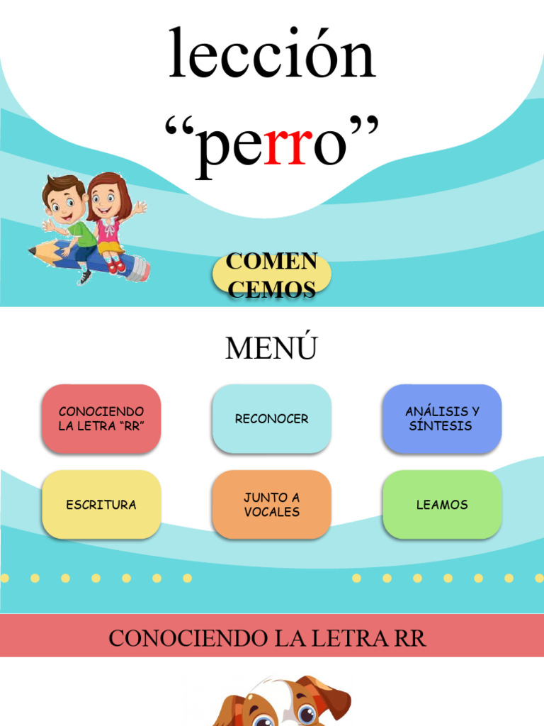 Conociendo la letra RR en "perro" | PDF | Estudios de idiomas ...