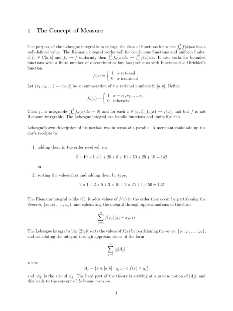 11 Measure | PDF | Measure (Mathematics) | Lebesgue Integration