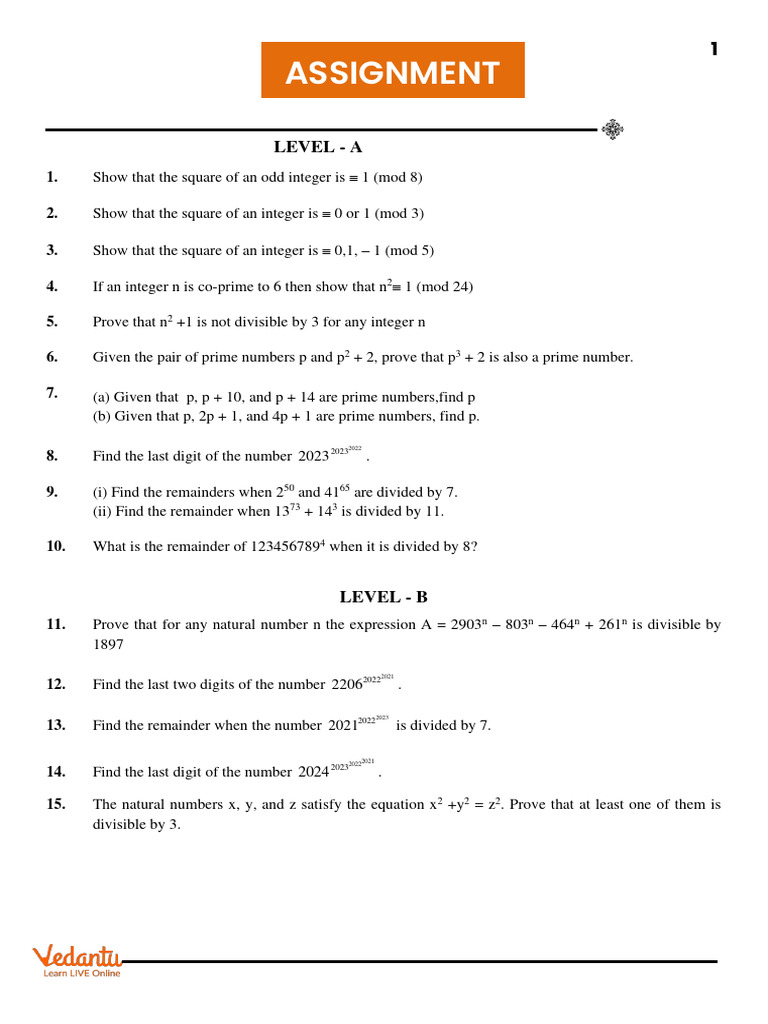 Level 6 Assignment 6 Congruence 1 Final Pdf Numbers Elementary Mathematics
