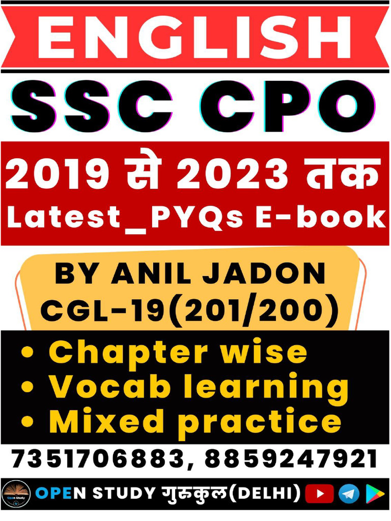 SSC English | PDF | Linguistics | Language Mechanics