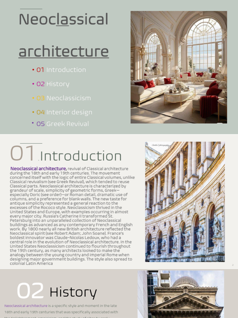 Neoclassical Architecture | PDF | Style | Architectural Design