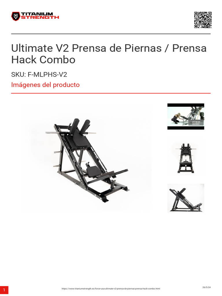Máquina 4 en 1 para Piernas y Glúteos | PDF