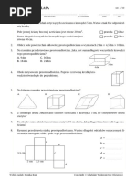 Objetosc Prostopadloscianu | PDF