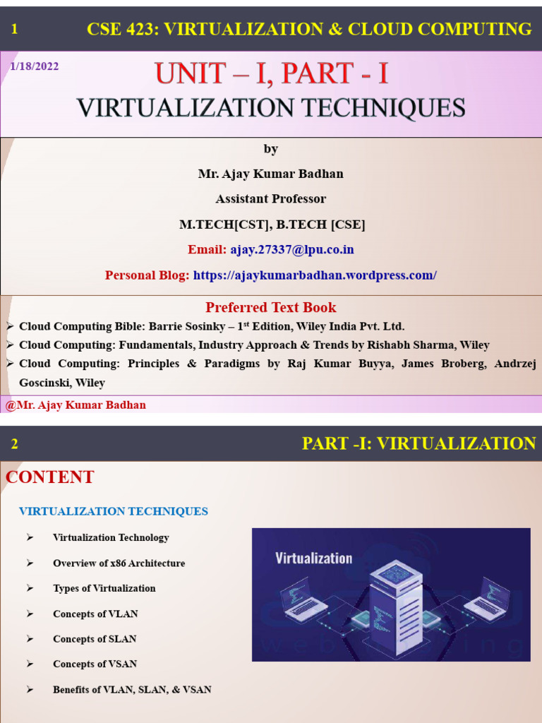 Unit 1 | Download Free PDF | Virtualization | Parallel Computing