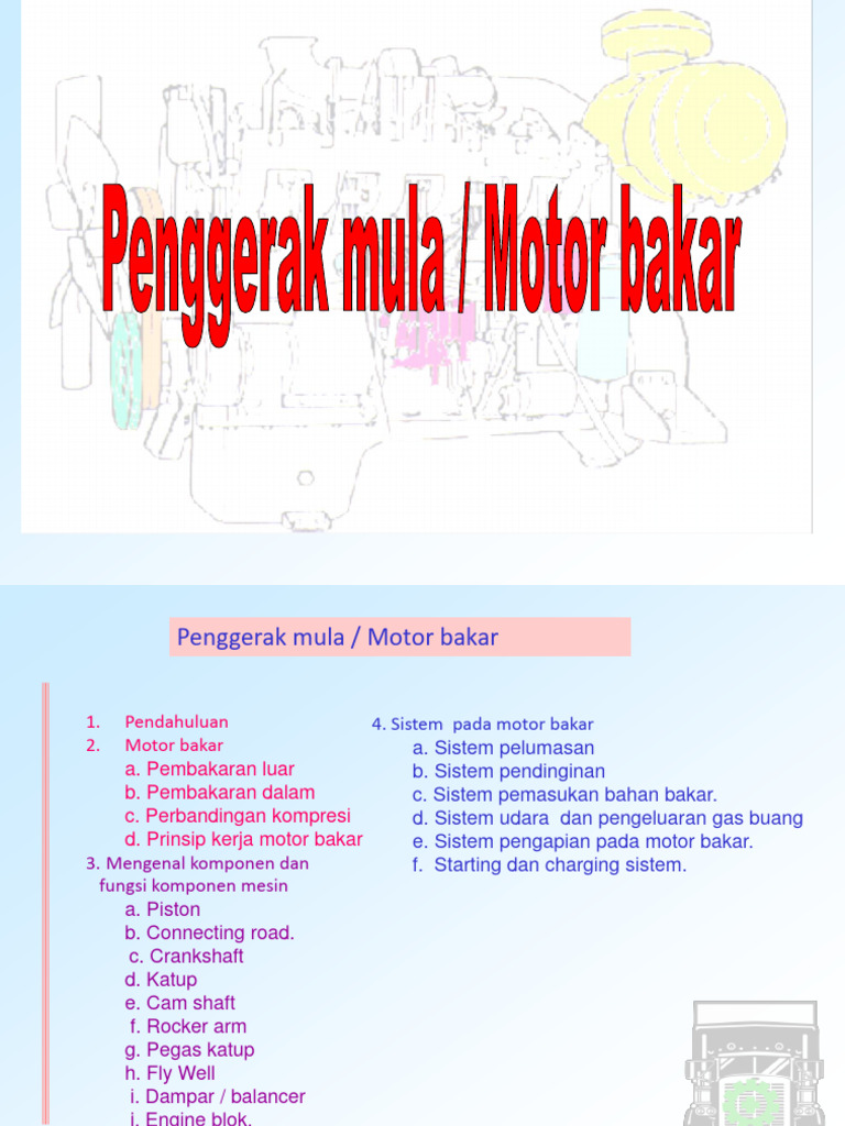 Komponen dan Sistem Motor Bakar | PDF