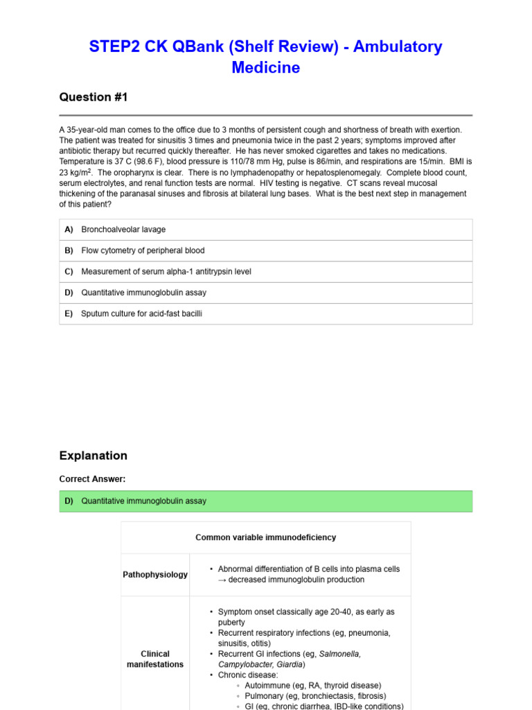 Ambulatory Medicine | PDF | Immunodeficiency | Antibody