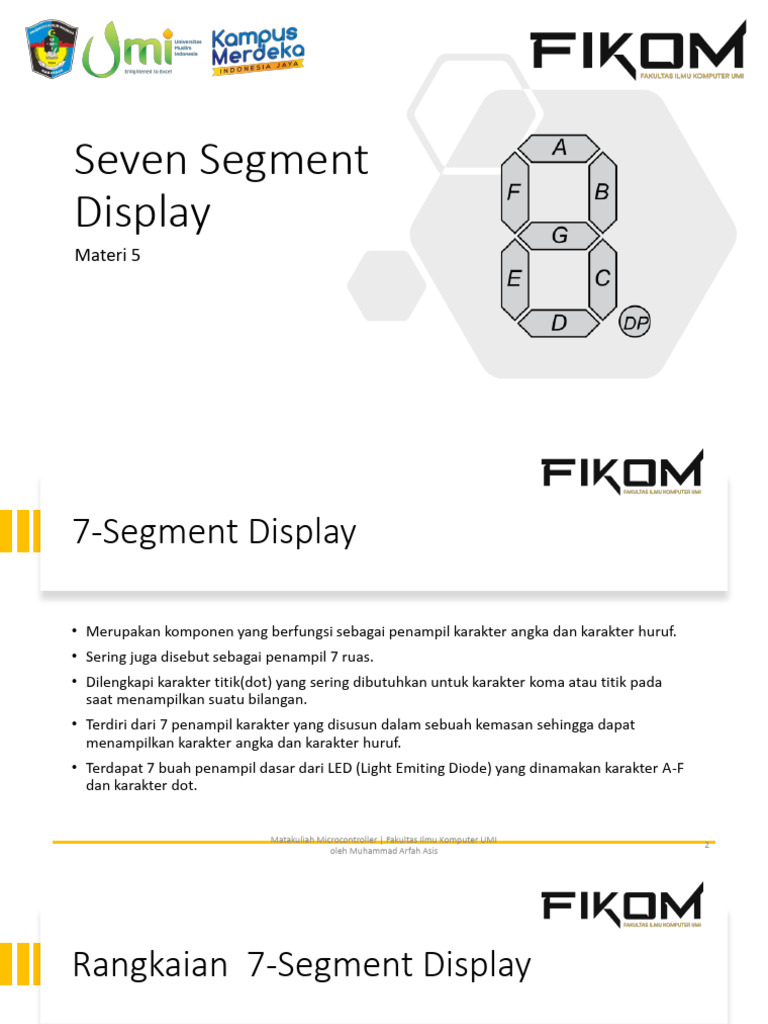 Materi 5 Seven Segment | PDF