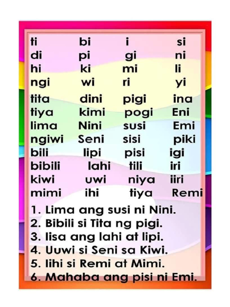 Kasanayan Sa Pagbasa | PDF