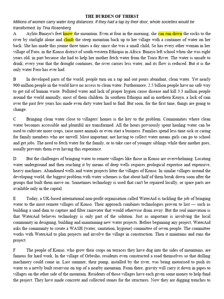 Skim-And-Gist Excercise | PDF | Water | Environmental Engineering