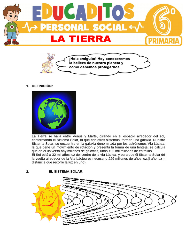 La Tierra para Sexto Grado de Primaria | PDF | Atmósfera | Atmósfera de ...