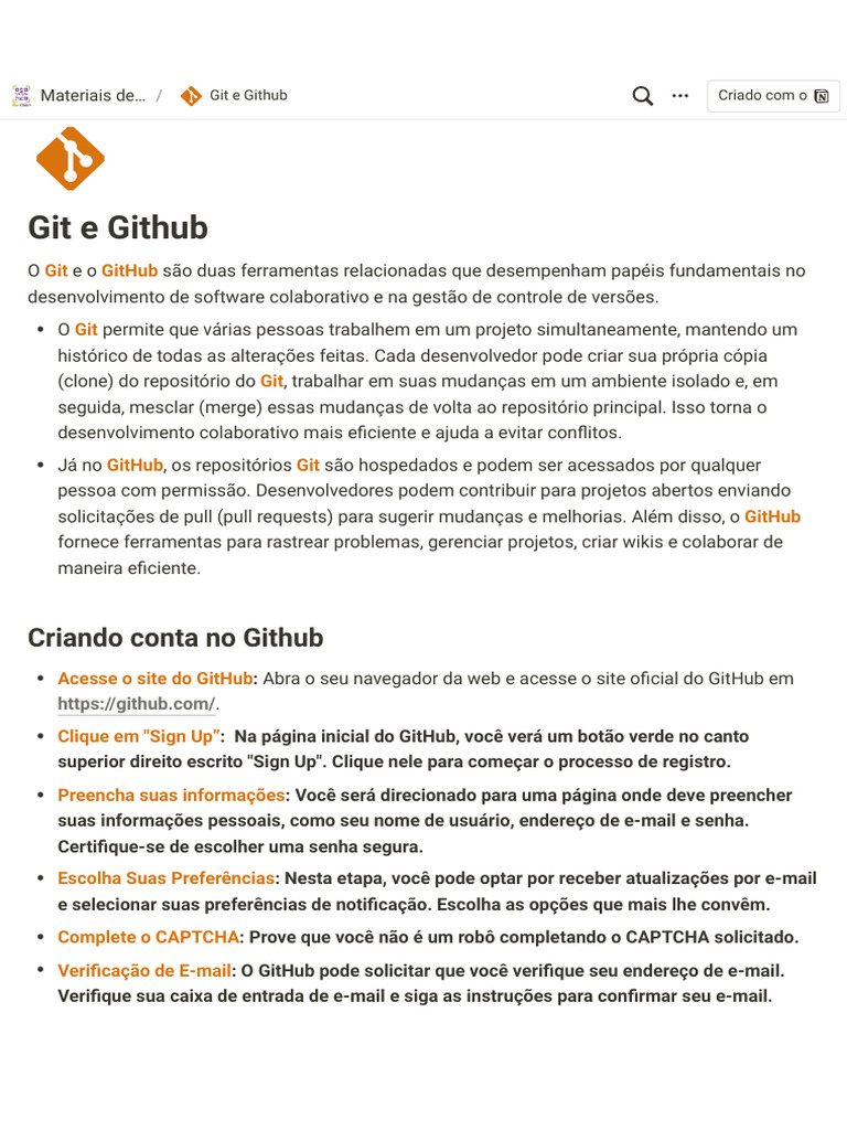 Gite Git Hub | PDF | Controle de versão | Script Java