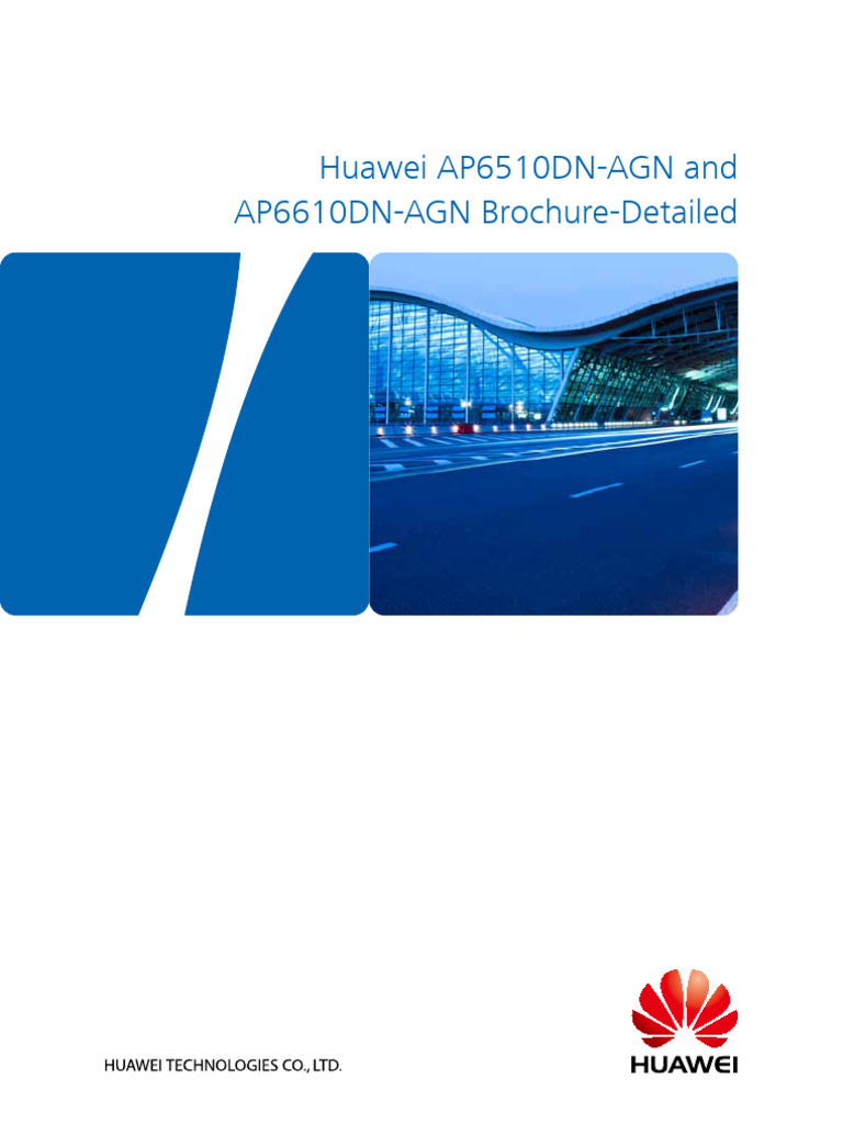 Huawei Ap6510dn Agn and Ap6610dn Agn Access Points Datasheet | PDF | Ieee 802.11 | Wireless Lan