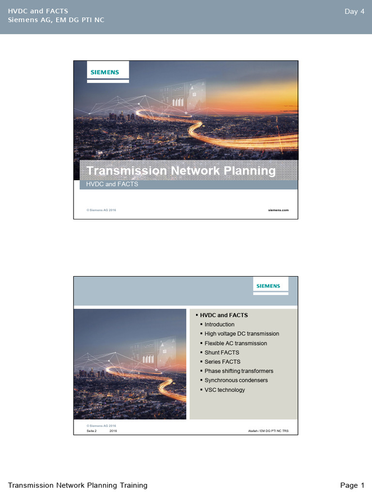 S43&4 - HVDC & Facts | PDF | High Voltage Direct Current | Electric Power Transmission