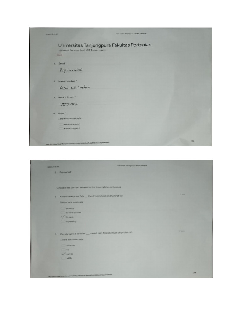 Uas Bahasa Inggris Kristo Adi Santoso | PDF