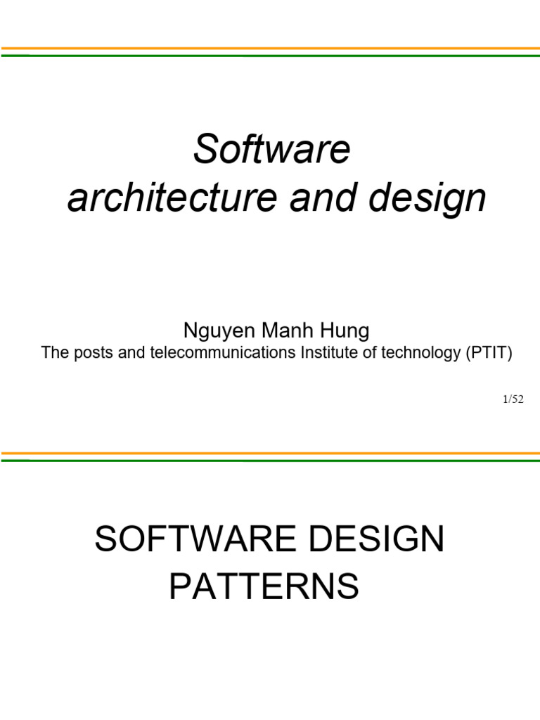 SAD Ch05 08 Software Design Patterns | PDF | Class (Computer ...