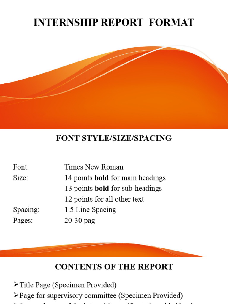 Internship Report Format | PDF | Swot Analysis | Business