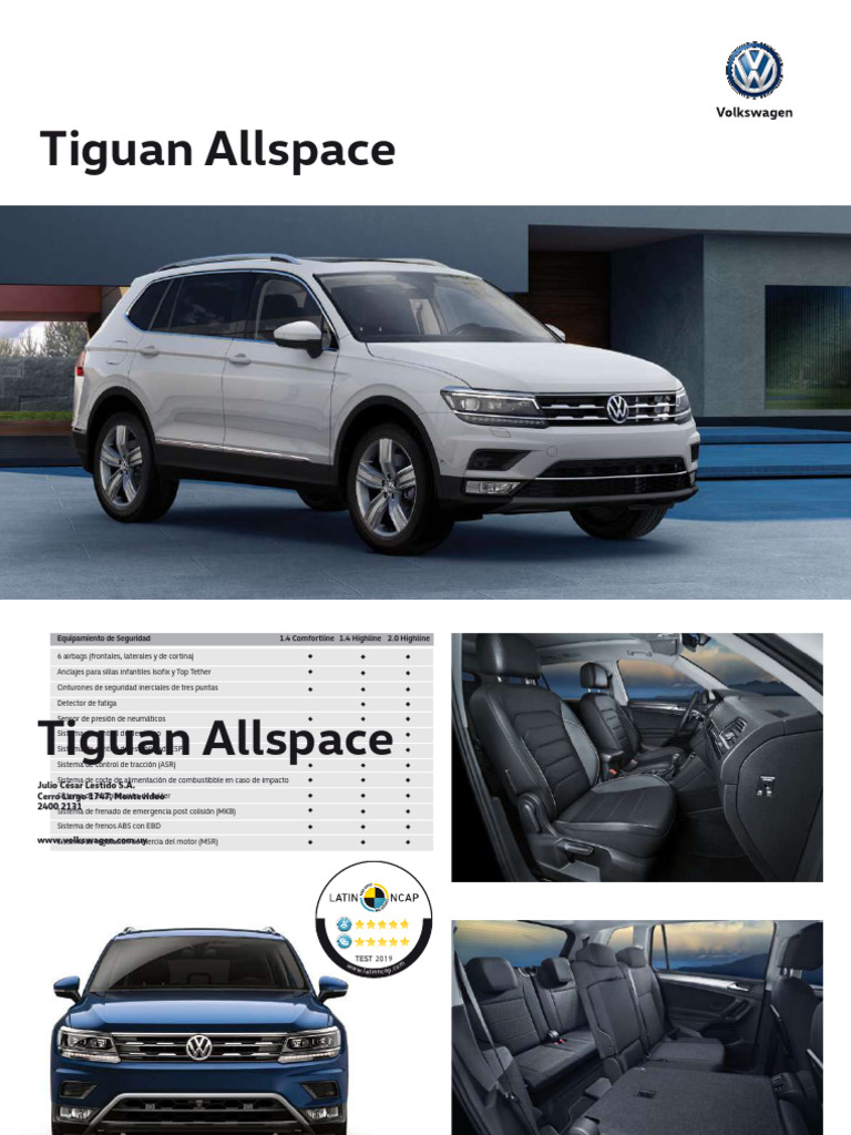 WEB Ficha TIGUAN NOV2019 Compressed | PDF | Vehículos terrestres | Vehículo de motor