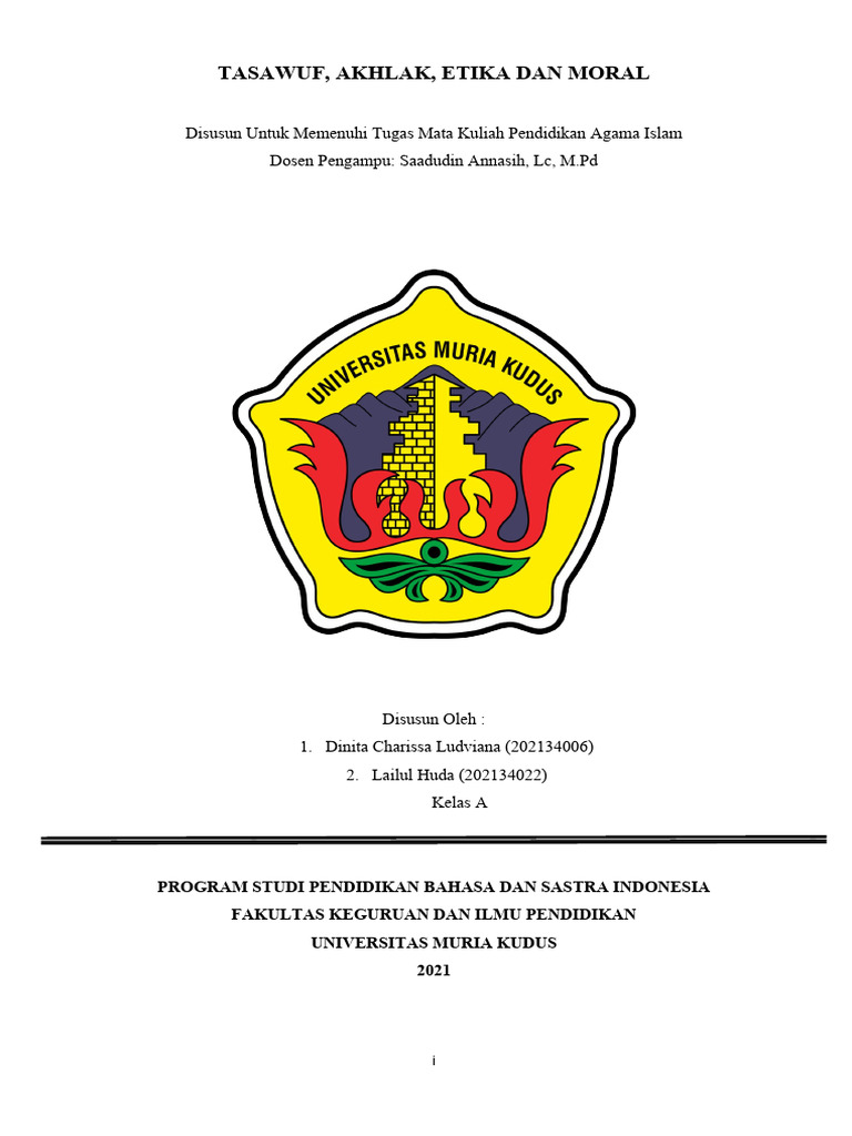 Pai - Kel 3 - Tasawuf Akhlak Etika Moral | PDF | Agama & Spiritualitas
