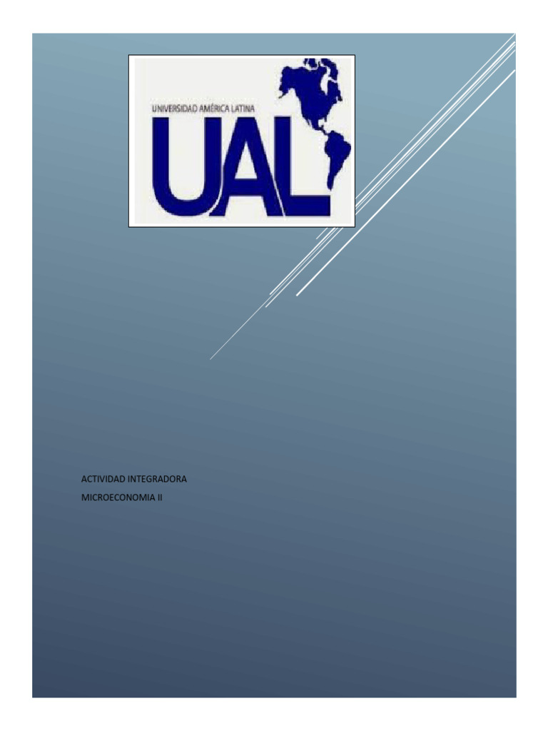 Act Integradora Micro Ii | Descargar gratis PDF | Neoliberalismo | Capitalismo