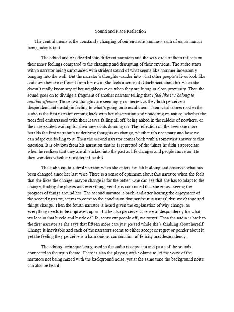 Reflection Paper | PDF