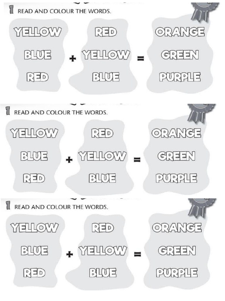 Actividades de Colours | PDF
