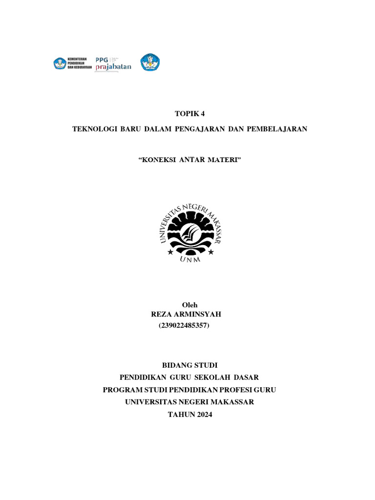 T4-KONEKSI ANTAR MATERI - Teknologi | PDF