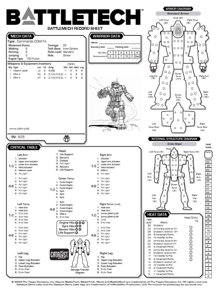 Shrapnel 16 Record Sheets | PDF | Battle Tech