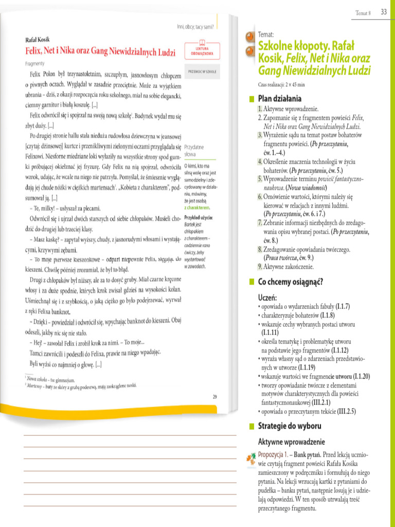 Temat 8 Szkolne Klopoty Rafal Kosik Felix Net I Nika | PDF