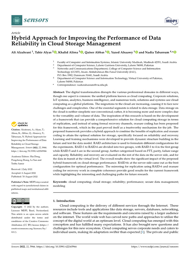 Hybrid Approach | PDF | Cloud Computing | Replication (Computing)