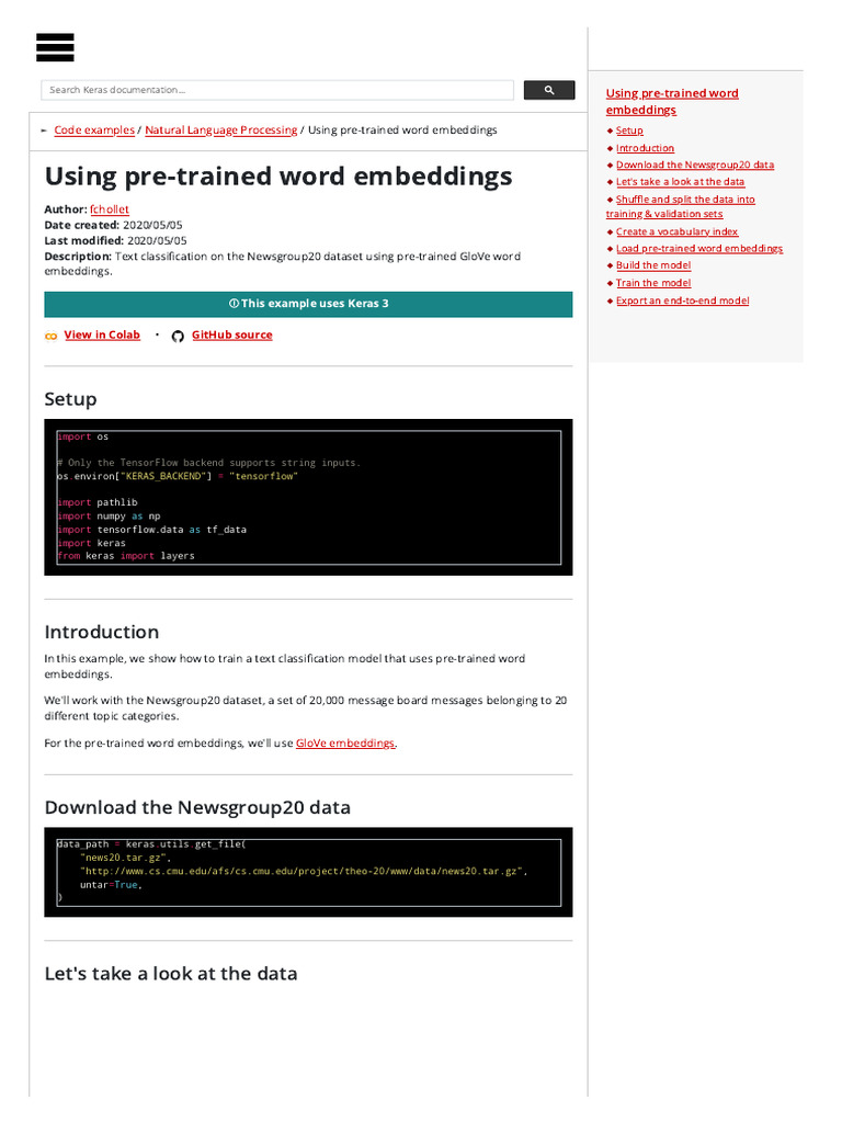 Using Pre-Trained Word Embeddings - 1716328022707 | PDF | Computer ... Using Pre-Trained Word Embeddings - 1716328022707 | PDF | Computer ...